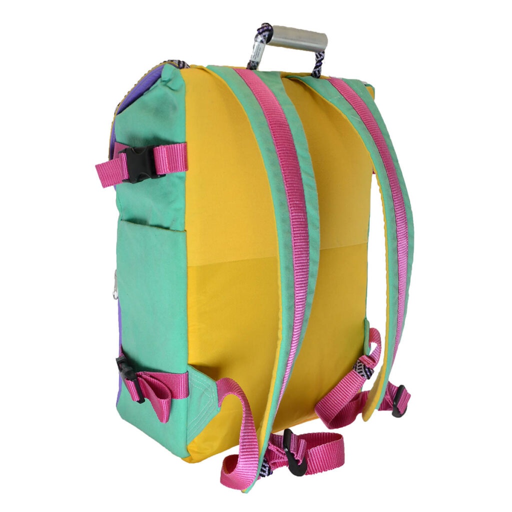recycled backpacks - made from repurposed tents and climbing rope