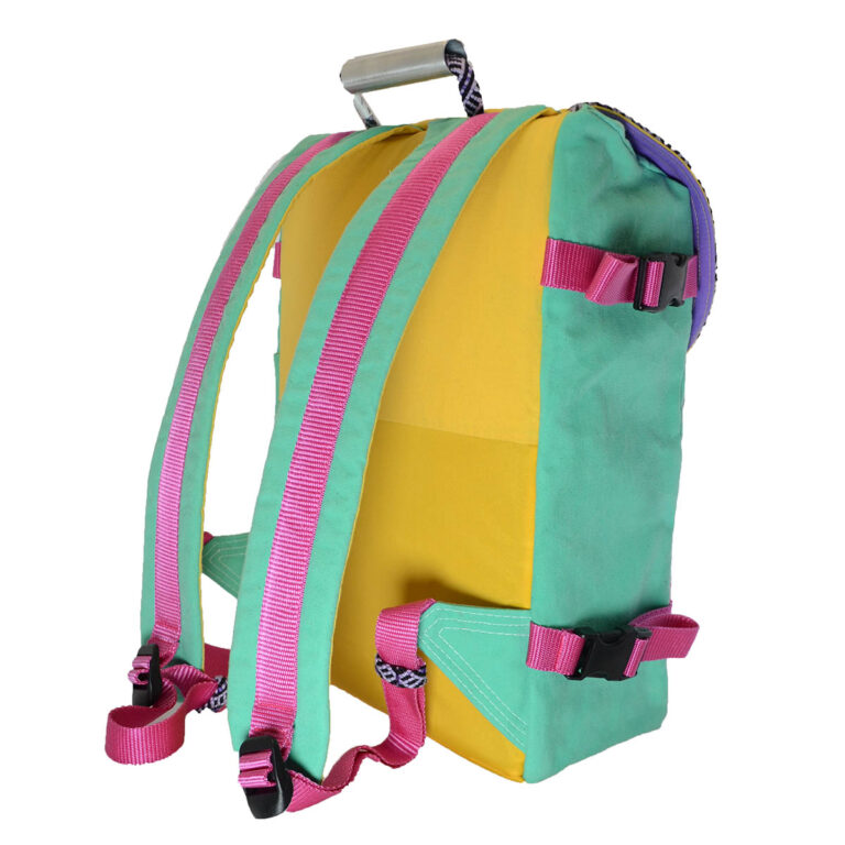 recycled backpacks - made from repurposed tents and climbing rope